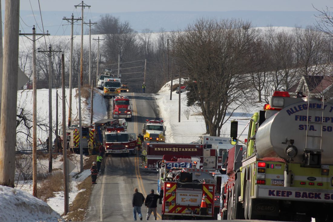 Fire destroys barns, kills 90 cattle | News, Sports, Jobs - Altoona Mirror
